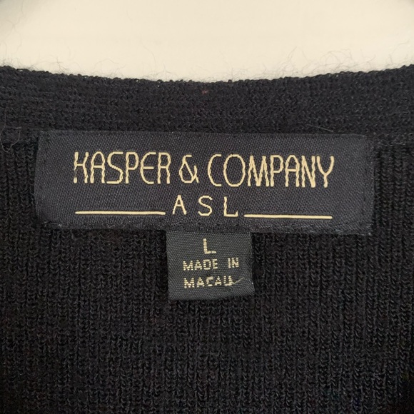 Kasper | Tops | Kasper Asl Knit Top Size L | Poshmark